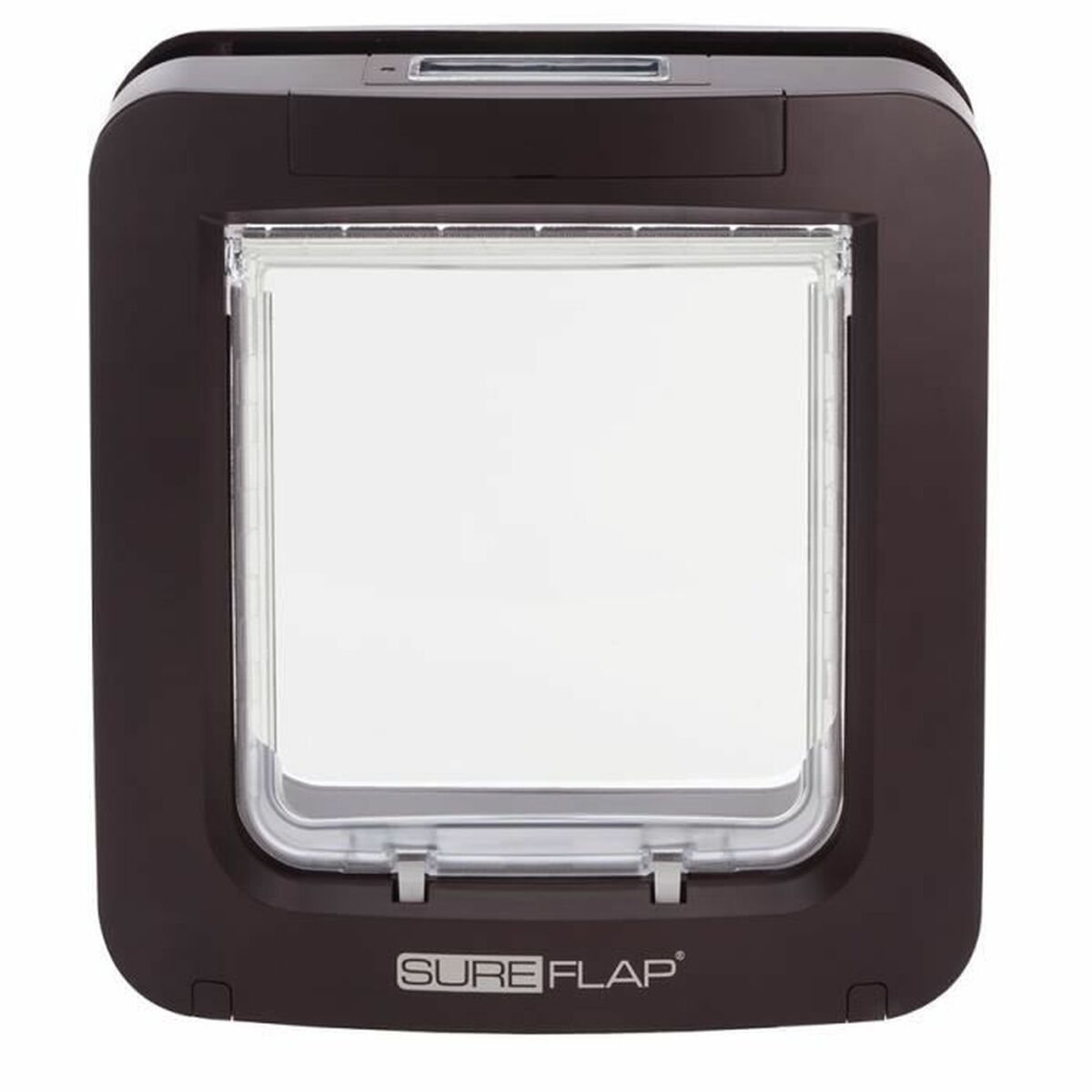Usa pentru pisici, SureFlap, Maro/transparent - eMAG.ro