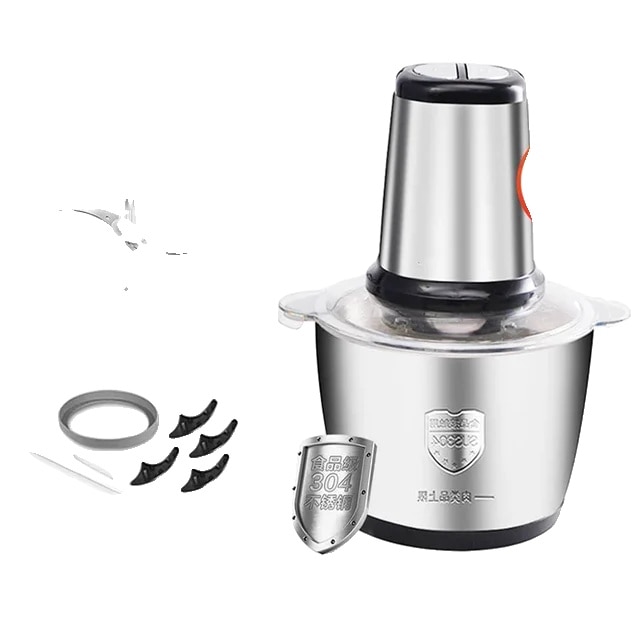Tocator electric, 300W, 2 viteze, inox, 2L, Argintiu - eMAG.ro