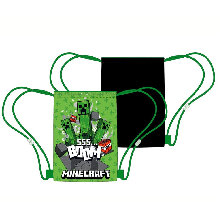 Sac pentru incaltaminte Minecraft, Mojang, 40x35cm, pentru copii de 3 ...
