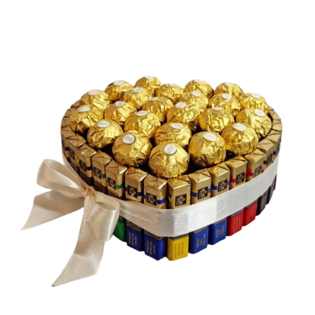 Inima cu Ferrero Rocher si Milk Chocolate Selection - eMAG.ro