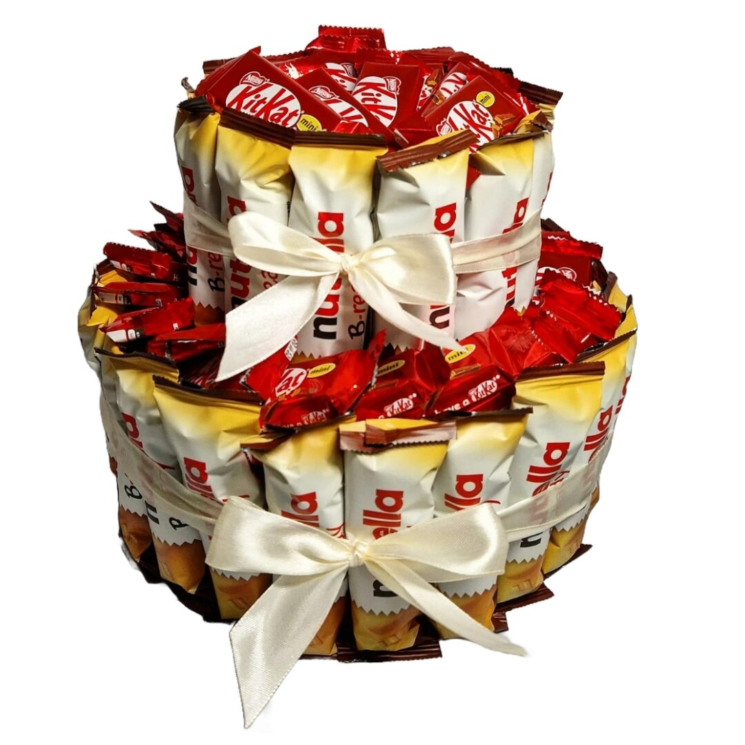 Tort din dulciuri cu Nutella si KitKat - eMAG.ro