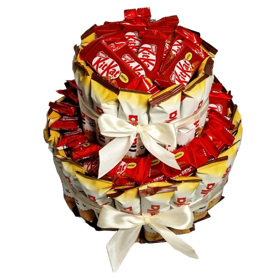 Tort din dulciuri cu Nutella si KitKat - eMAG.ro