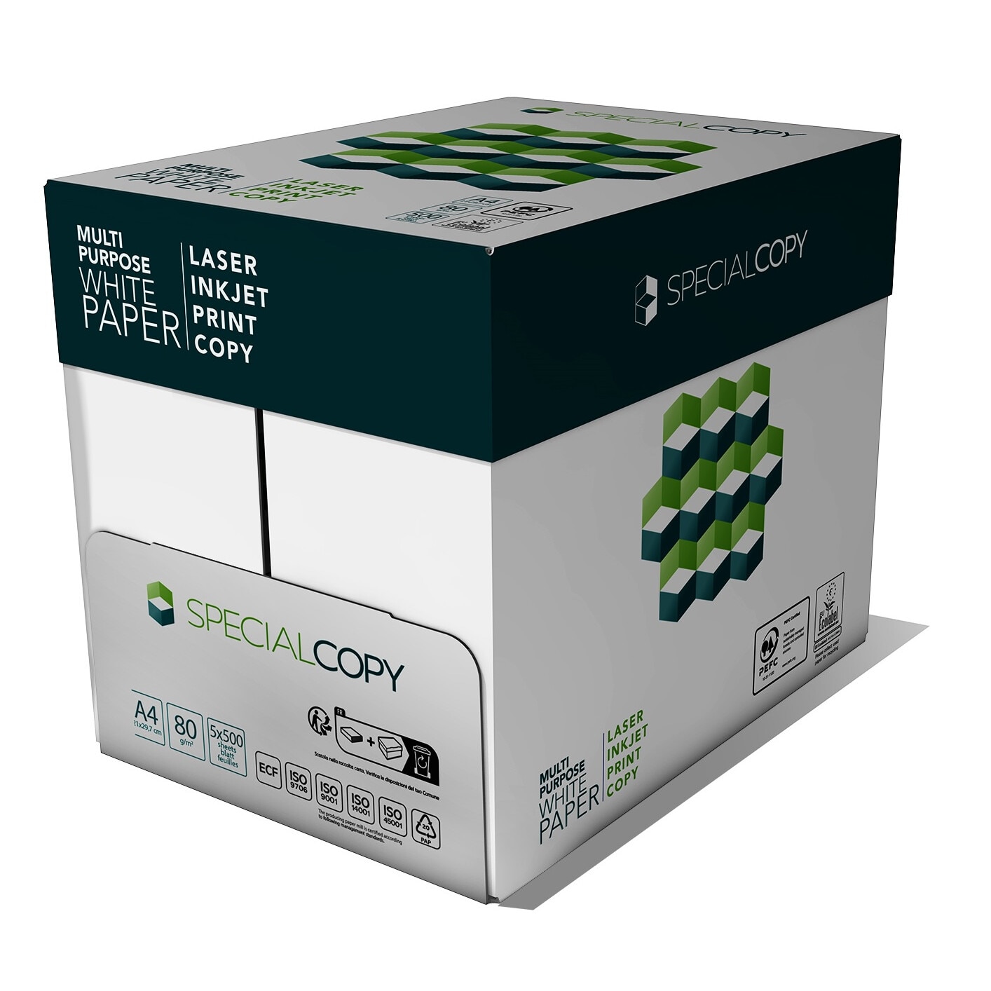 Cutie 5 x Top Hartie A4 Copiator, 80g/m², 500 coli/top Special Copy ...
