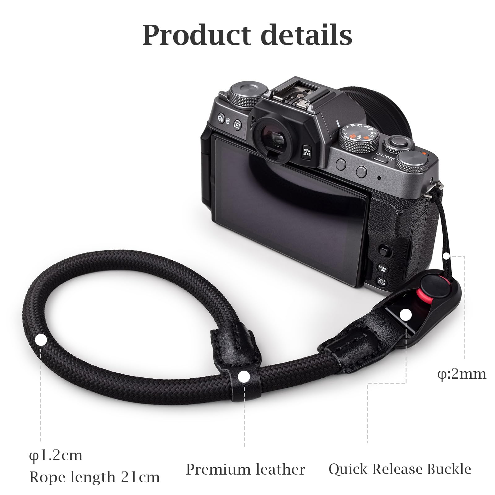 Curea de mana pentru camera, eliberare rapida, Bratara pentru Camera ...