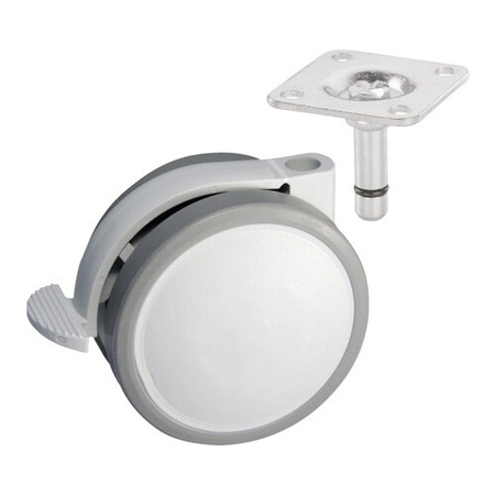 Roata Mobila Pivotanta Plastic Tarrox Ø65mm, Cu Frana - eMAG.ro