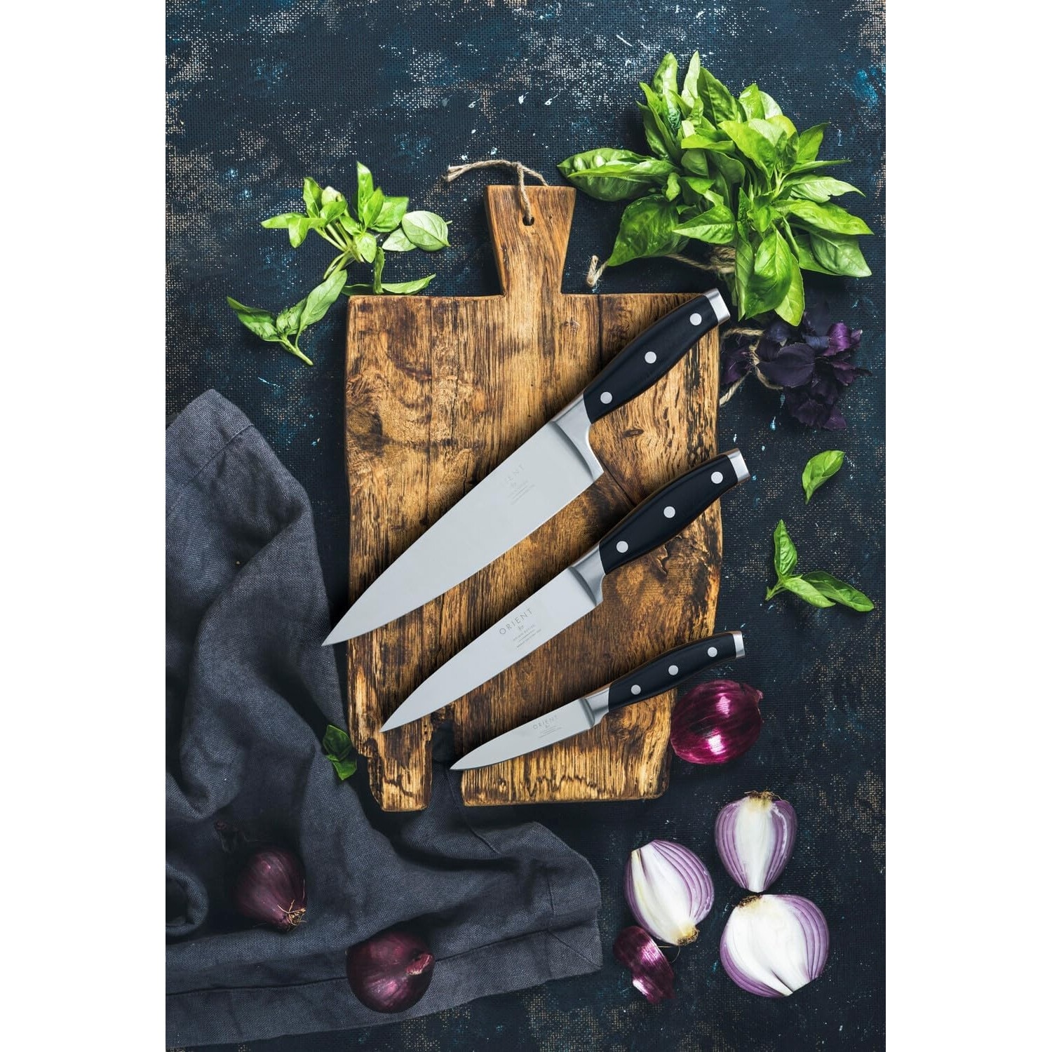 Set de cutite pentru bucatarie, Orient, Origin Series, 3 piese, premium ...