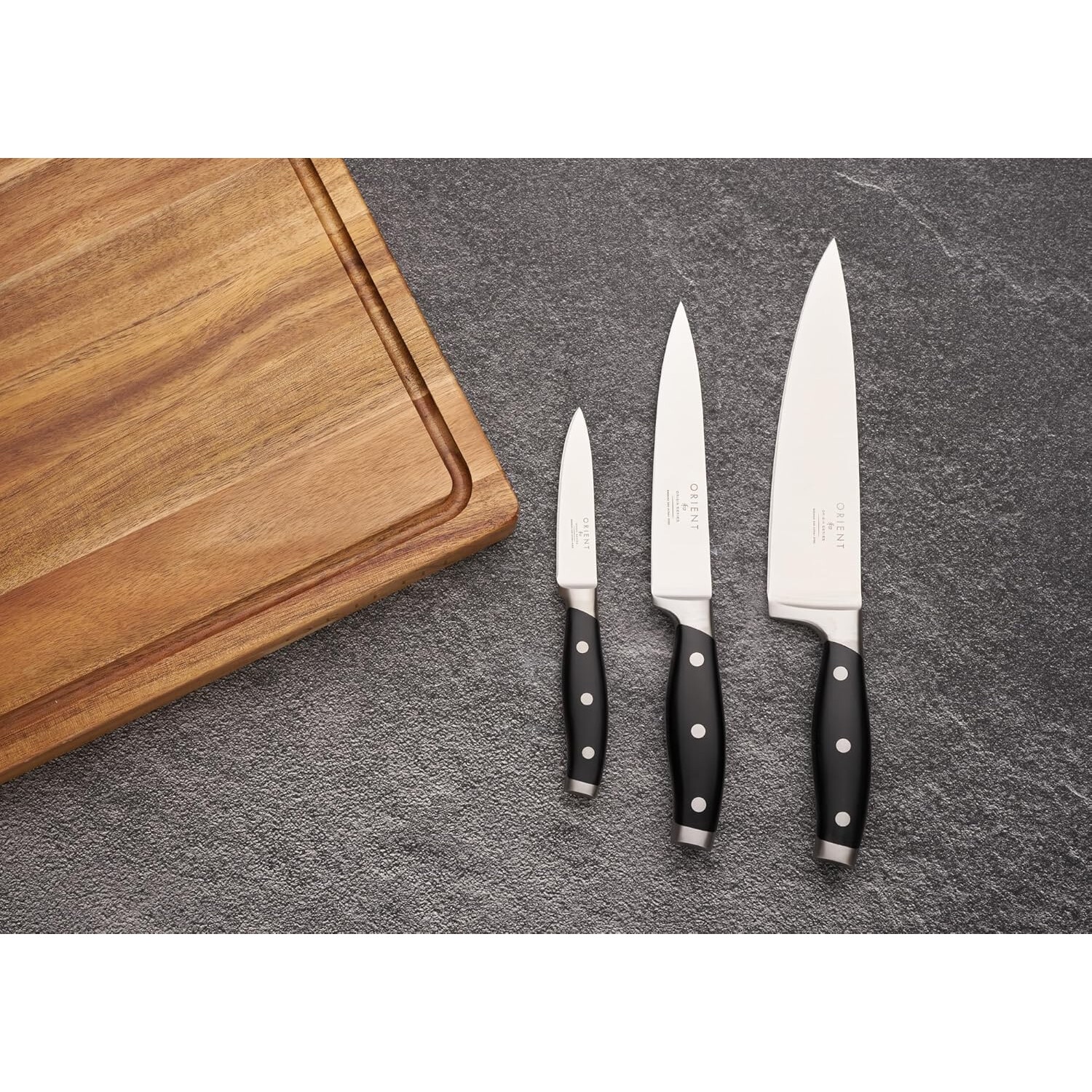 Set de cutite pentru bucatarie, Orient, Origin Series, 3 piese, premium ...