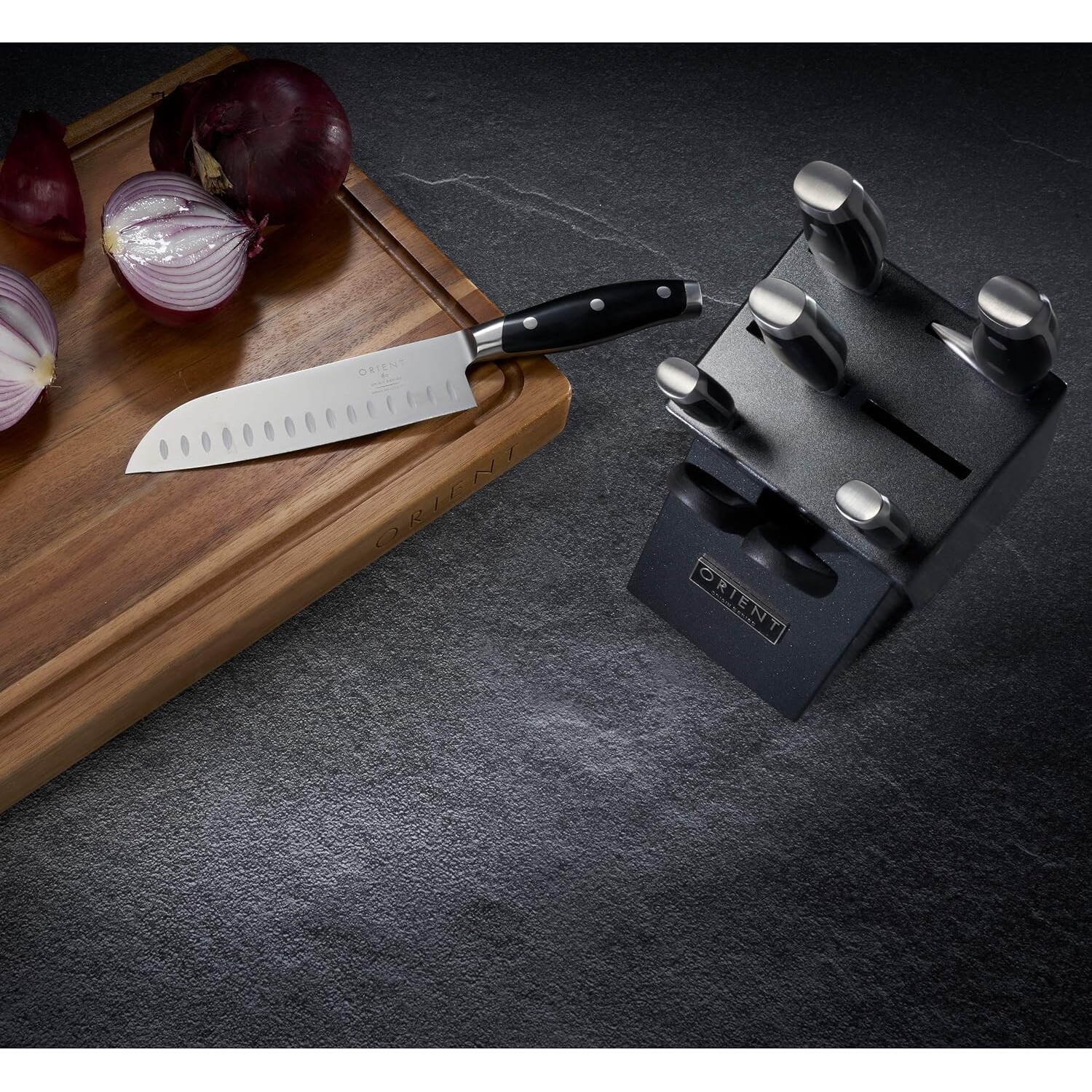 Set de cutite pentru bucatarie, Orient, Origin Series, 8 piese, cu ...