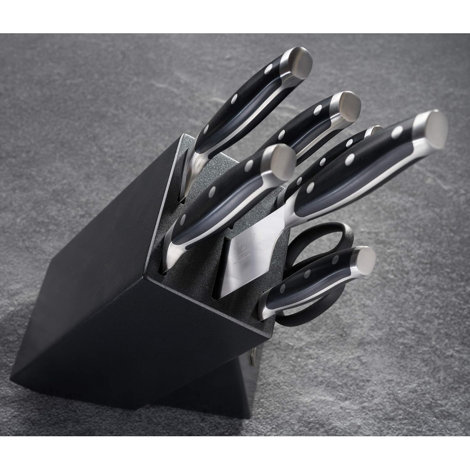 Set de cutite pentru bucatarie, Orient, Origin Series, 8 piese, cu ...