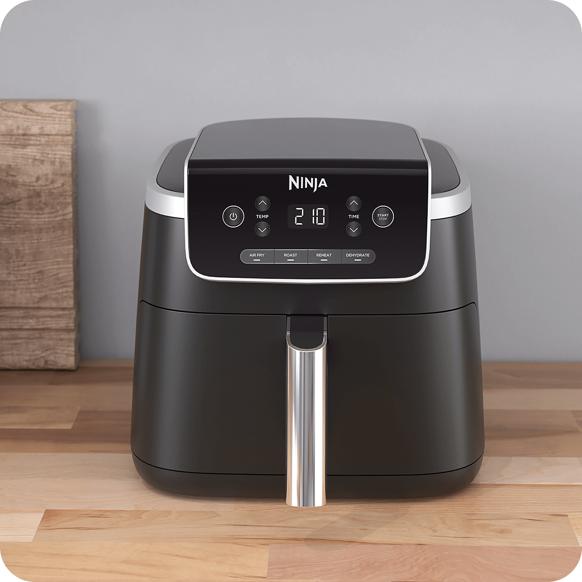 Friteuza cu aer cald Ninja AF140EU, 2000W, 4.7L, 4 programe de gatit ...