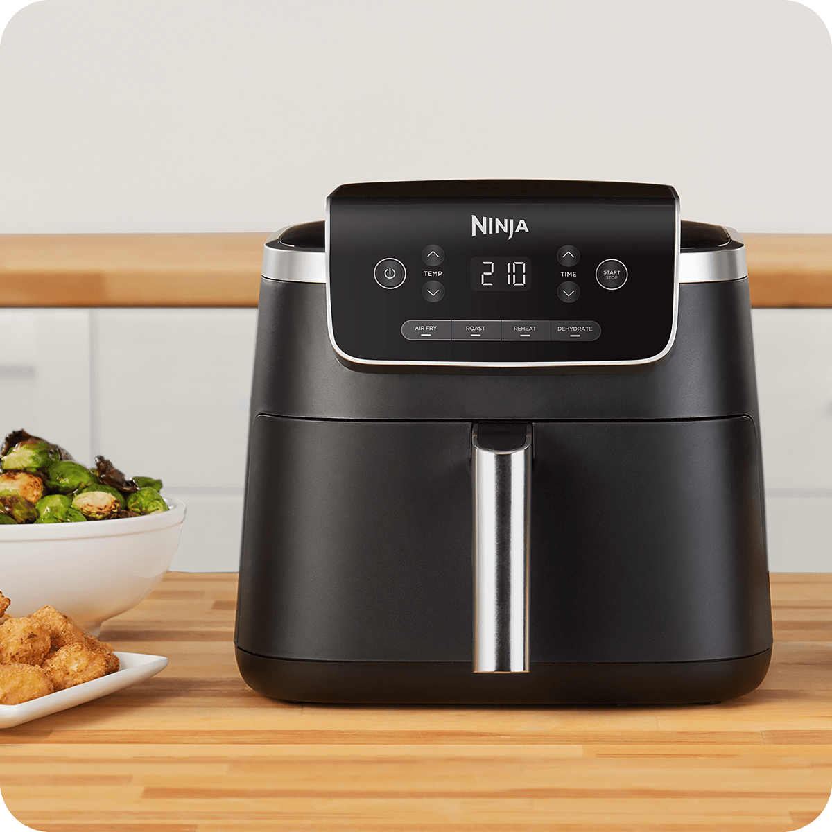 Friteuza cu aer cald Ninja AF140EU, 2000W, 4.7L, 4 programe de gatit ...