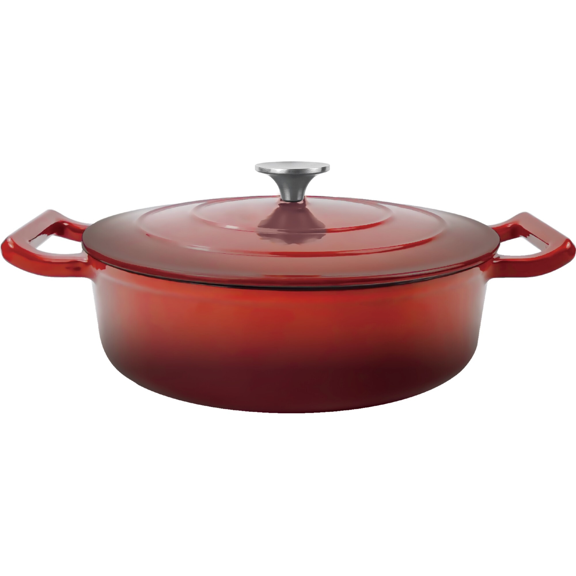 Cratita din fonta cu capac, Dimensiuni 34.6X26X7.7 cm Diametru 26 cm ...