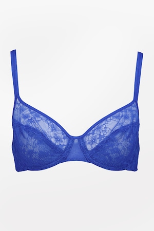 Triumph, Sutien clasic cu strat exterior de dantela, Indigo, 85C - eMAG.ro