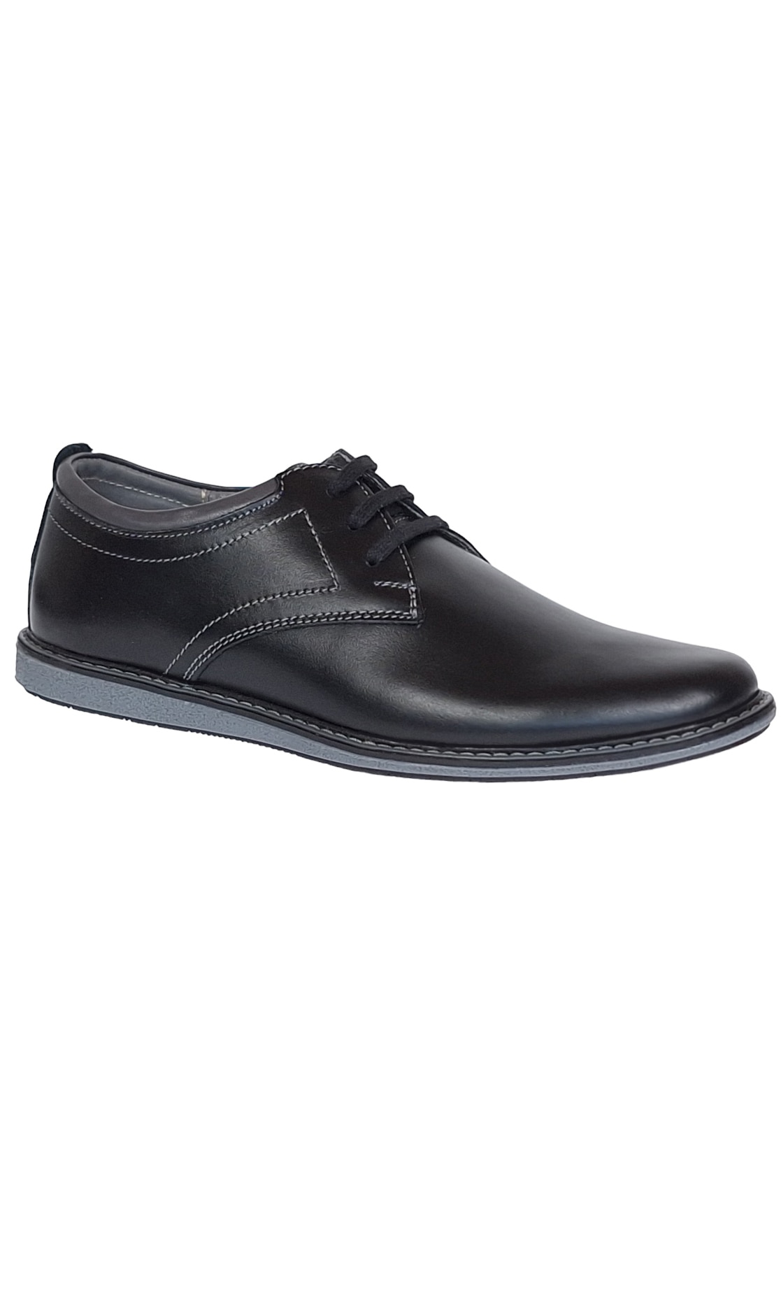 Pantofi barbati casual din piele naturala Negru 339NBOX41 - eMAG.ro
