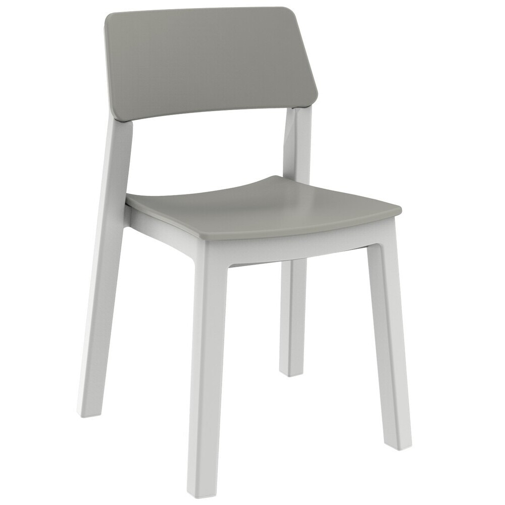 Scaun gradina, Toomax, plastic, Bistrot italia, Gri - eMAG.ro