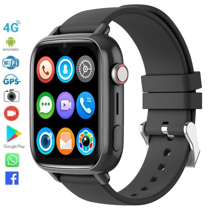 Ceas Smartwatch copii, 4G, cu GPS, WhatsApp, Apel Telefonic Video ...
