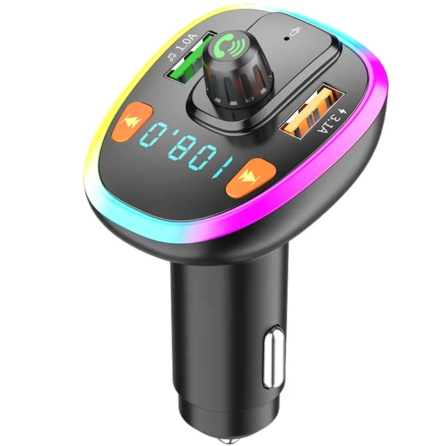 Modulator FM Auto cu Bluetooth 5.0, Handsfree, Incarcare rapida prin ...