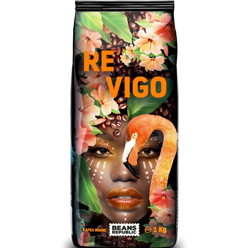 Cafea boabe, Revigo Arabica si Robusta, Beans Republic, 1 kg - eMAG.ro
