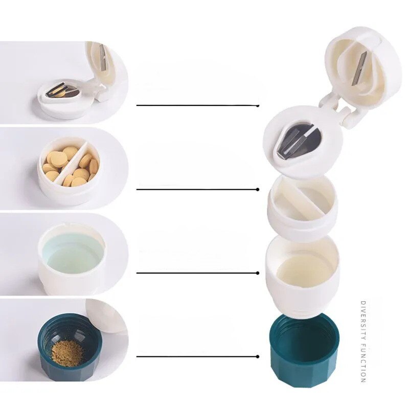Tocator pastile, design japonez cu 3 straturi, verde - eMAG.ro