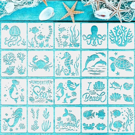 Seturi pictura si desen ComResi@, 20 Sabloane Creaturi Marine ...
