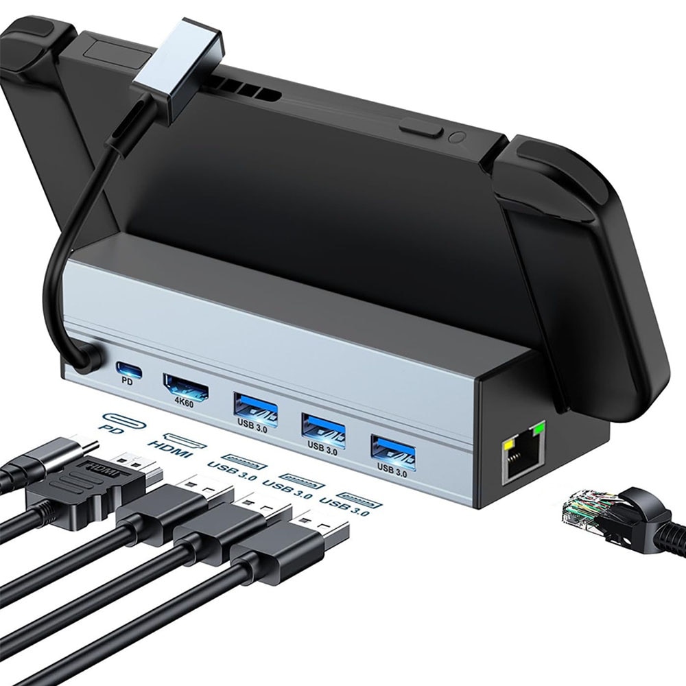 Statie de andocare pentru Steam Deck/Rog Ally, Statie andocare consola ...