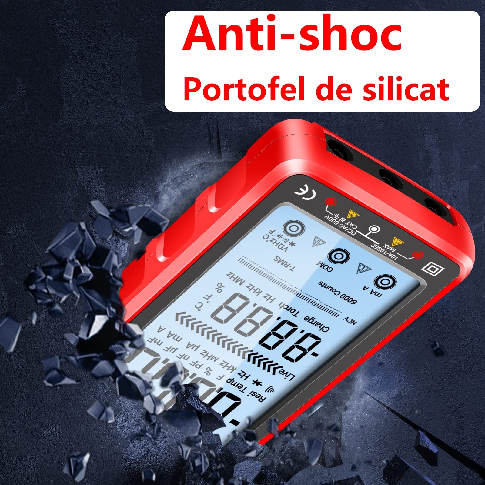 Tester de Multimetru Digital Auto-Gama TRMS cu 6000 de Conturi ...