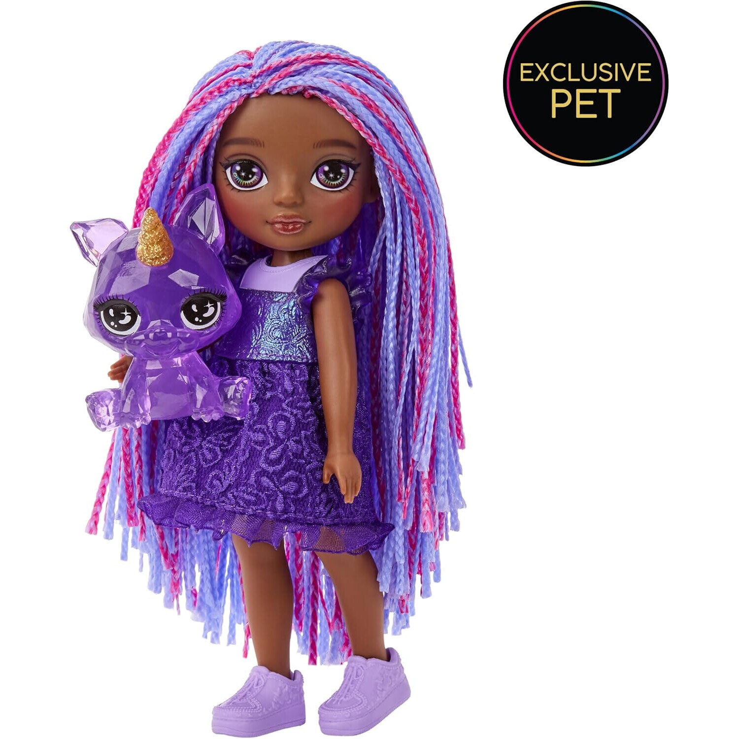 Кукла Rainbow High Littles Indigo Bailey 14 см с чанта и вълшебно ...