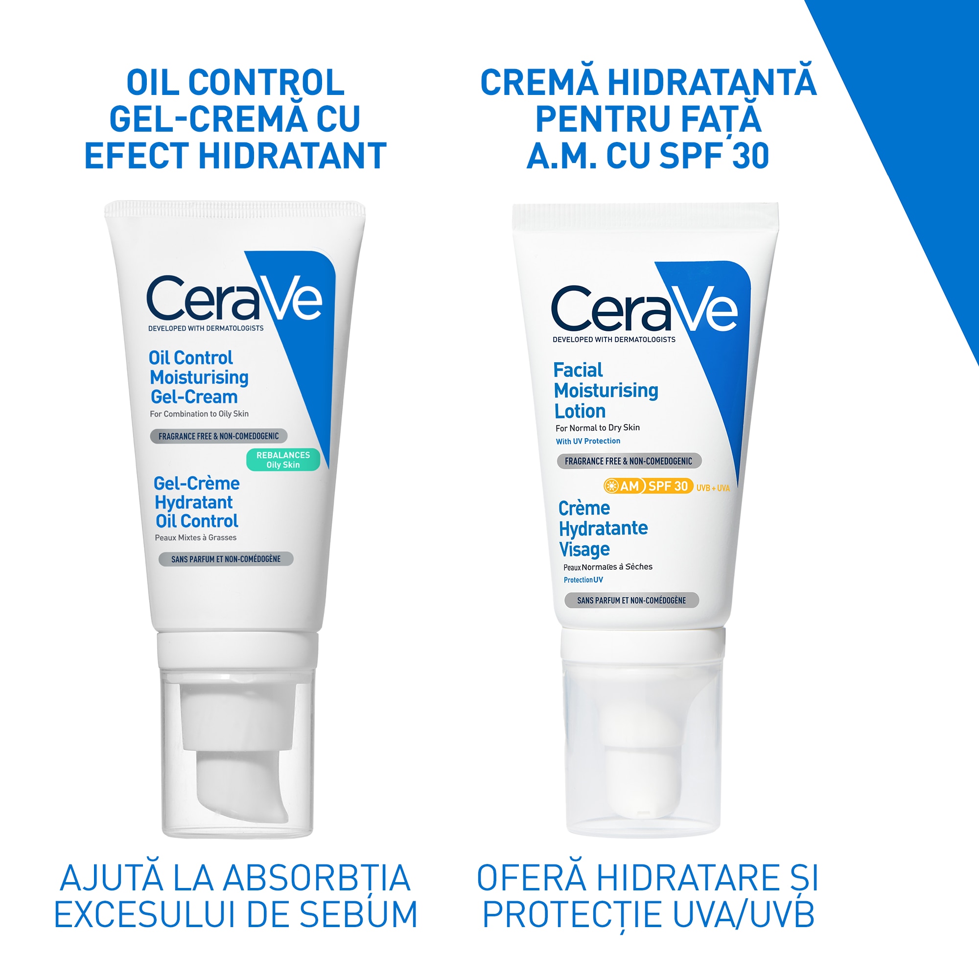 Gel-crema cu efect hidratant, Cerave Oil Control pentru ten mixt spre ...