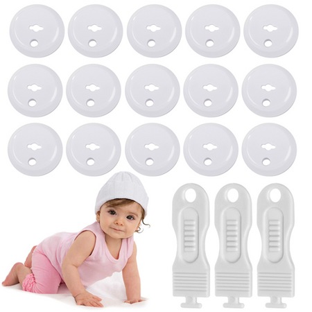 Set de Protectie pentru Prize – Alb - 15 buc - eMAG.ro