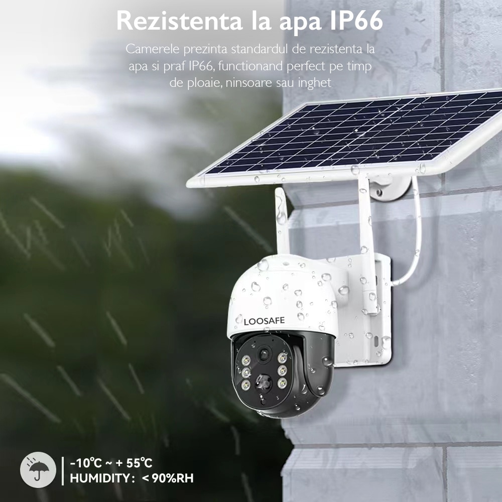 Camera de Supraveghere Solara 4G Loosafe® 4GProtect Ultra TQ5, 8MP ...