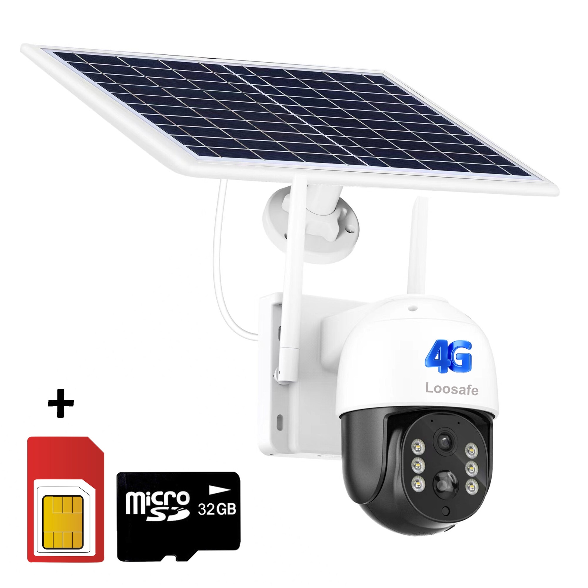 Camera de Supraveghere Solara 4G Loosafe® 4GProtect Ultra TQ5, 8MP, Exterior, Acumulator 10400 ...