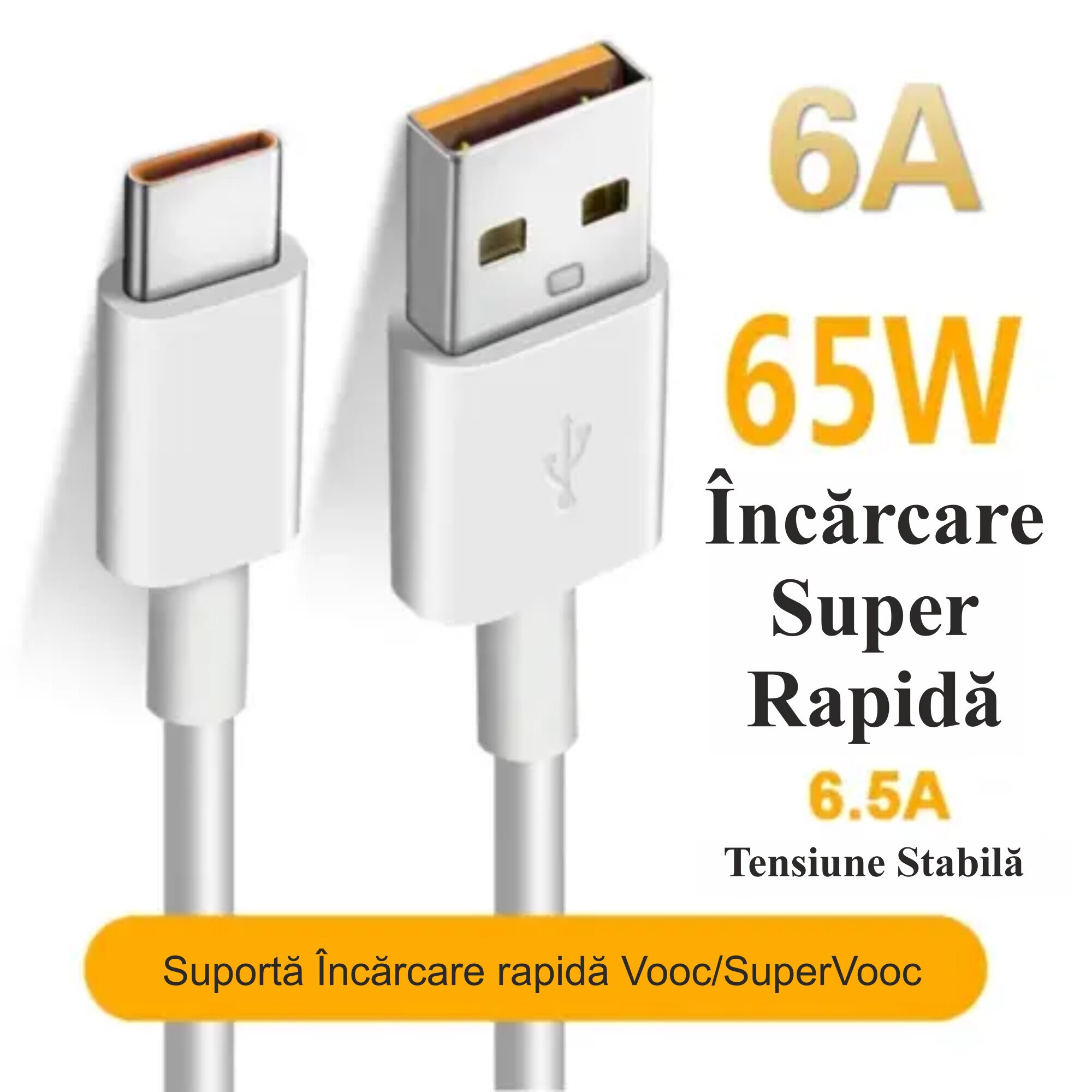 Incarcator SuperVooC USB 65W, PRESTIGE CHARGE®, pentru Oppo, inclus ...