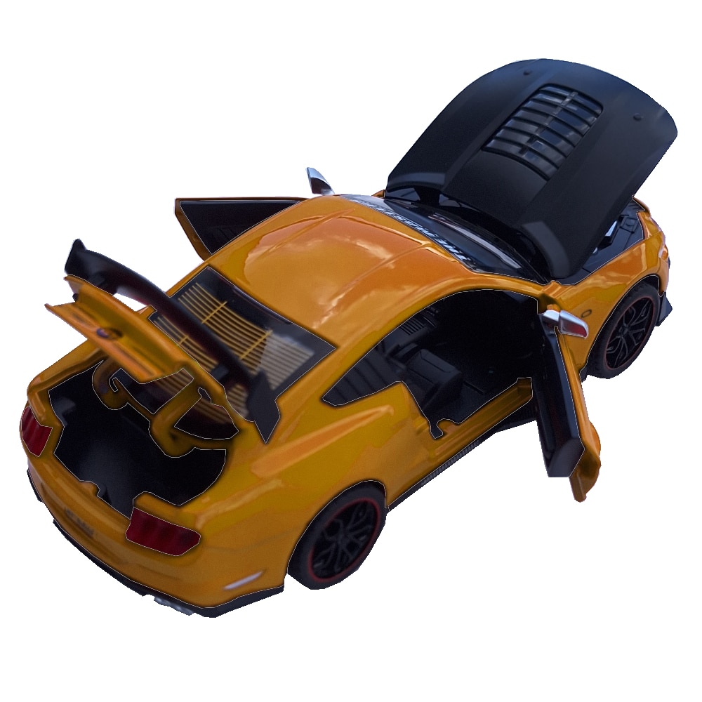 Macheta de metal Ford Mustang, 1:24, lumini, sunete, se deschid usi ...