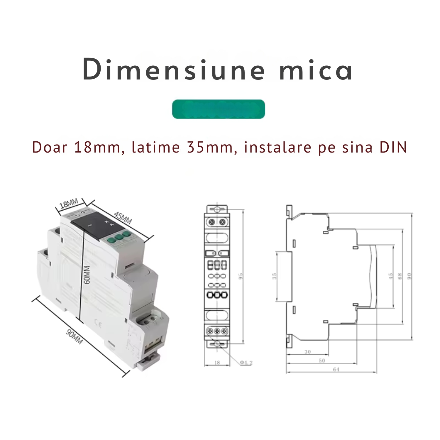 Трифазно реле за следене на напрежението защита от пренапрежение и понижено напрежение с