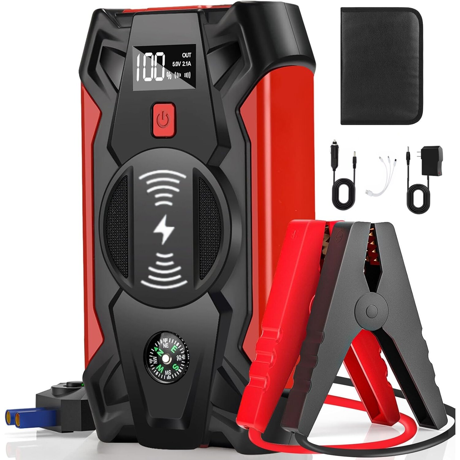 Starter auto GOSTOCK® pentru motor benzina/diese, 12V, 30000mAh, 4 ...