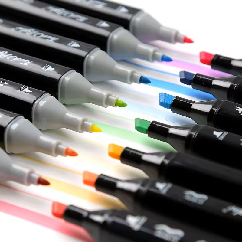 Set 168 de carioci profesionale Arvada, Markere multicolore, Cu ...