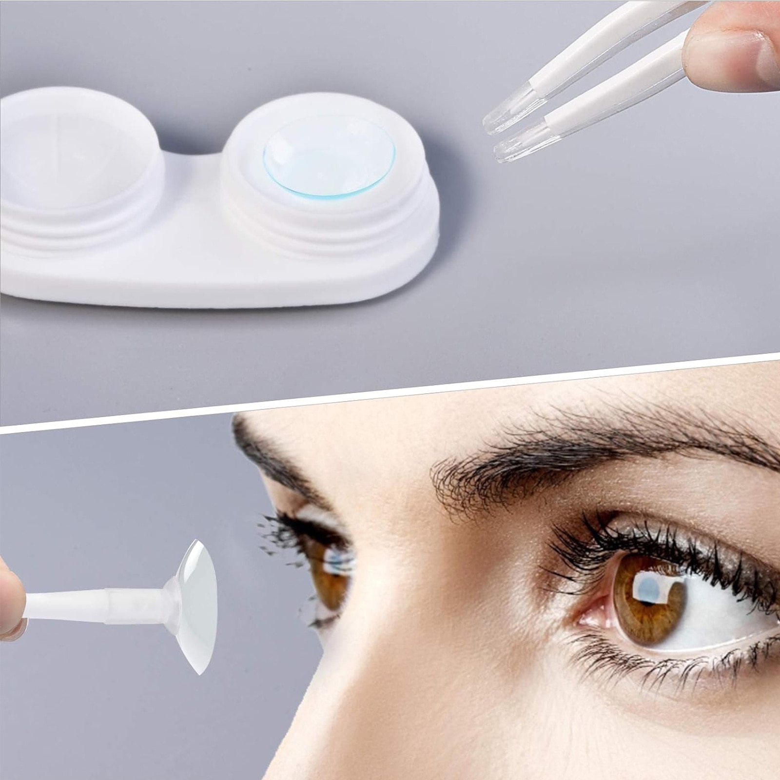 Aplicator lentile de contact in caseta, SINBINTA, Cu garnitura de ...