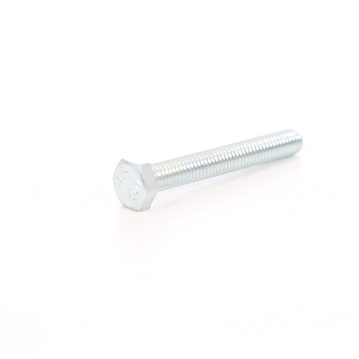 Surub cu cap hexagonal, filetat complet, otel, zincat alb, M8 x 25 mm, 50 bucati - eMAG.ro