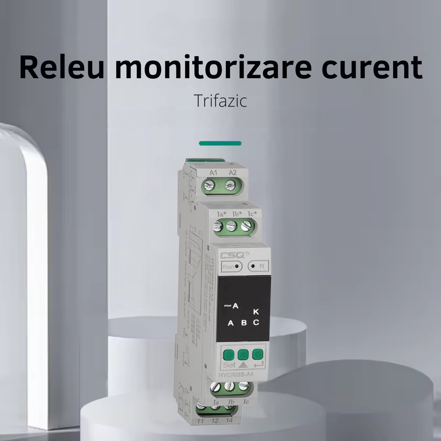 Трифазно реле за следене на напрежението защита от пренапрежение и понижено напрежение с