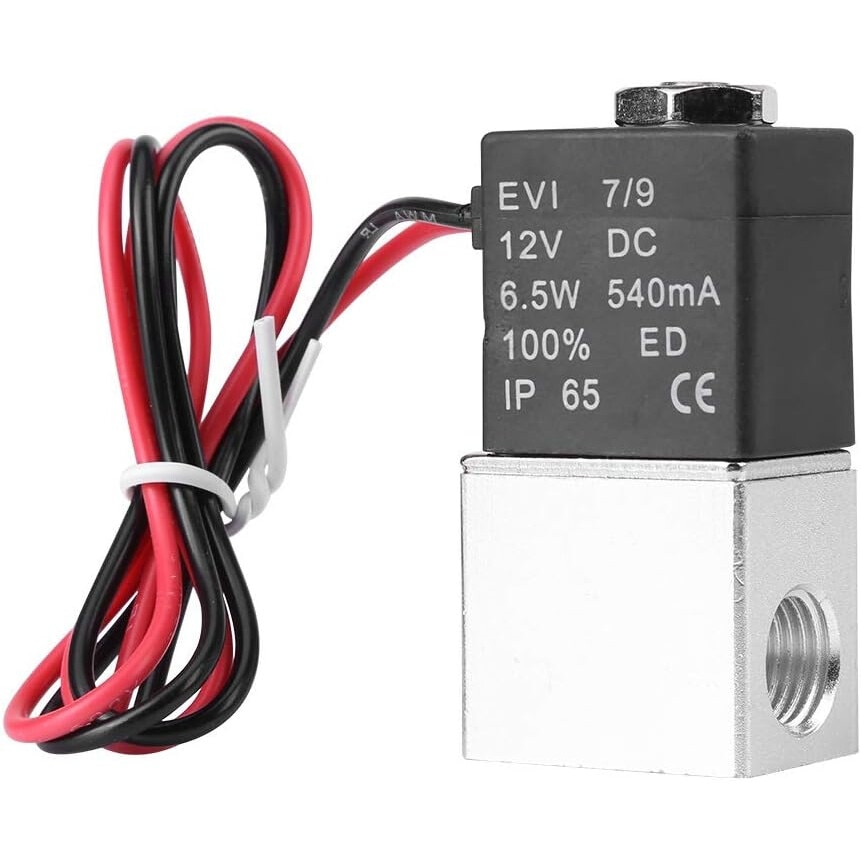 Electrovalva pneumatica, Xuigort, Alama / Inox, 12V DC, 1/4" NPT, 2 cai ...