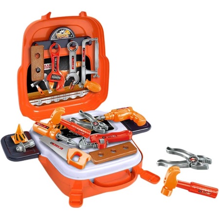 Trusa de Scule Jucarie Copii, GOSTOCK®, 22 Piese, Bormasina, Chei ...