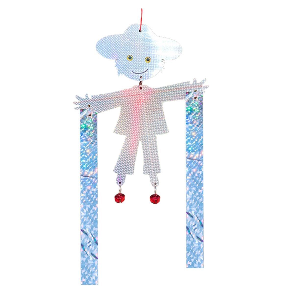 Sperietoare reflectorizanta anti pasari, Baiat cu clopotei si banda ...