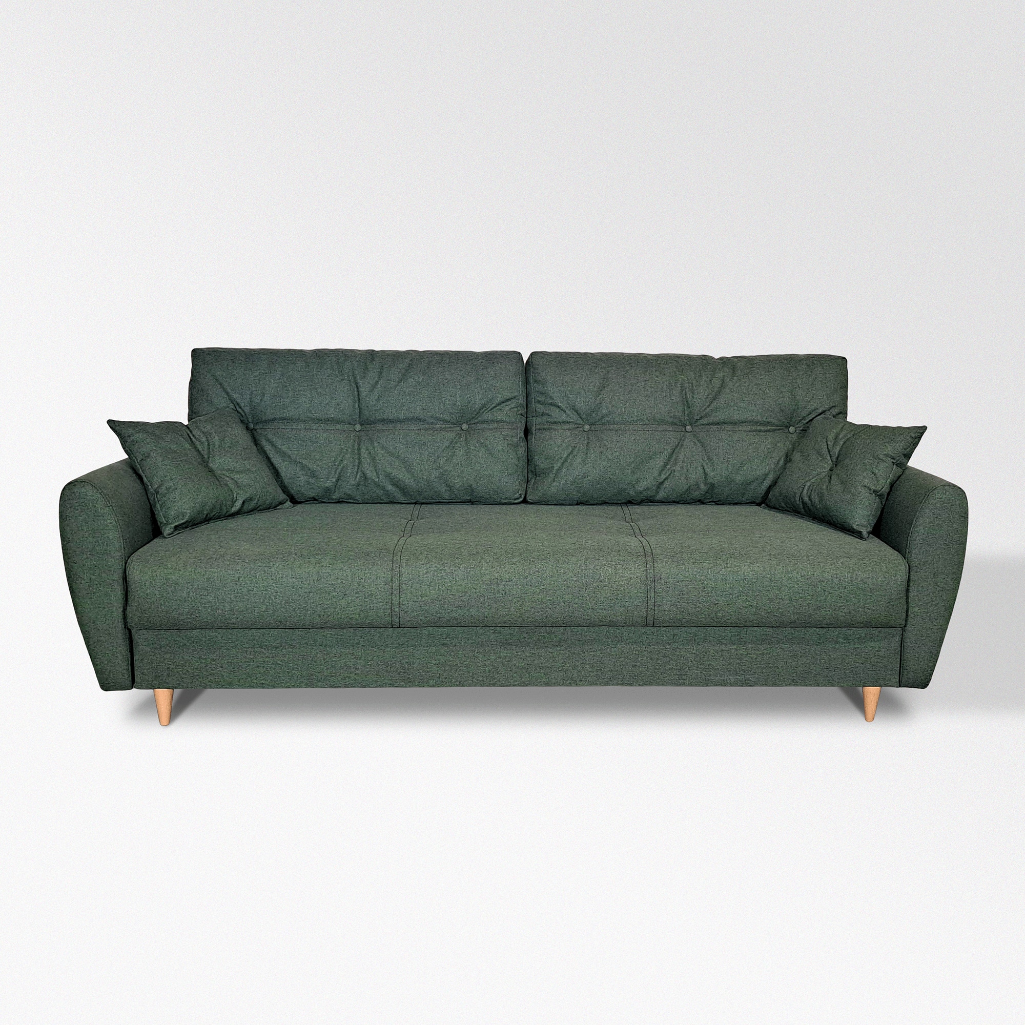 Canapea extensibila Olivia 140, Iza, pat, saltea arcuri Relaxa, lada ...