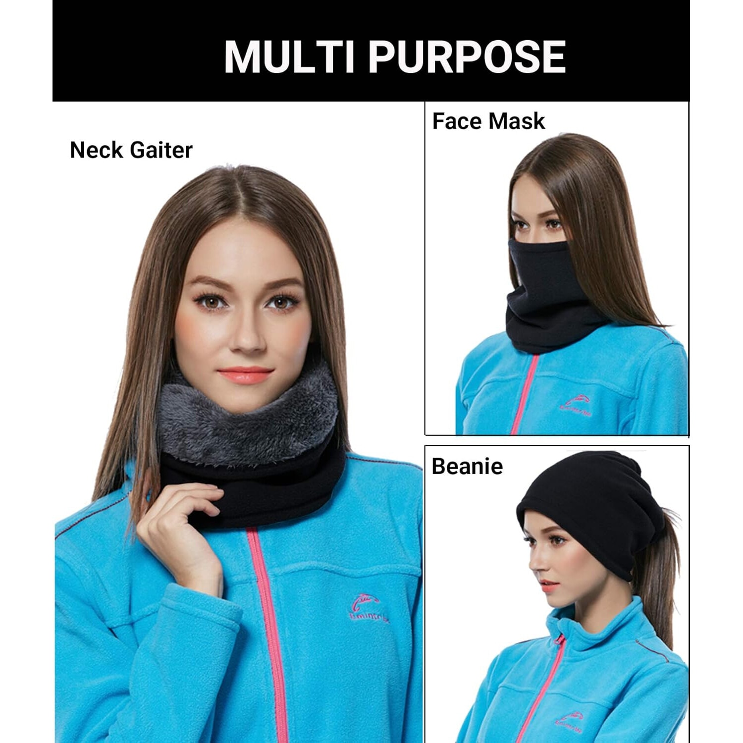 Cagula pentru schi, masca de fata balaclava pentru barbati, protectie ...
