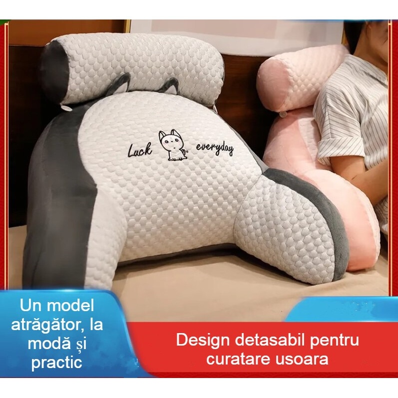 Perna Multifunctionala 2 in 1, Suport Spate si Brate, 60x40cm ...