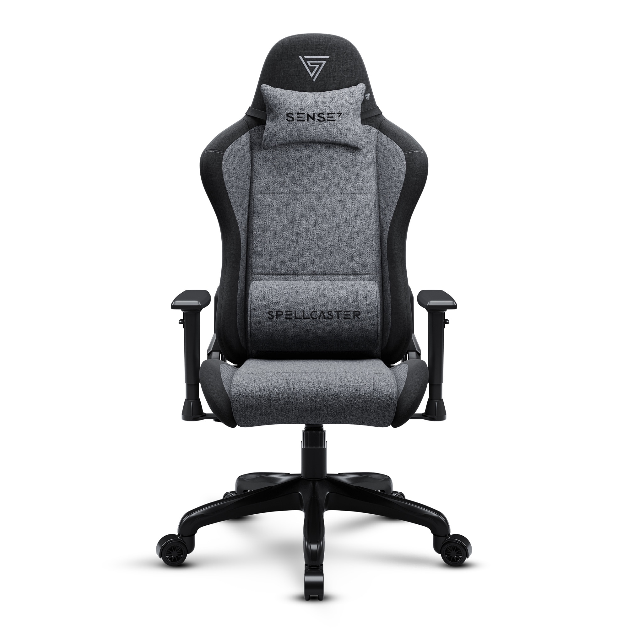 Scaun gaming SENSE7 Spellcaster FUKU, Material Textil, Greutate maxima: 150 kg, cu suport lombar ...