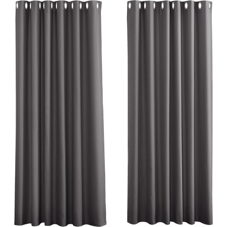 Draperii cu Inele Metalice, PONY DANCE, 210 x 200 cm, Opace, Blackout ...