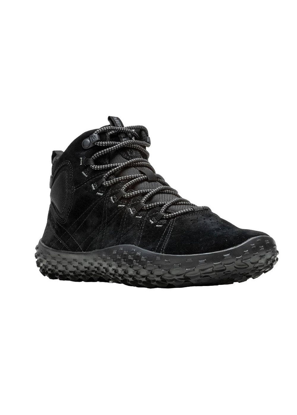 Ghete de trekking Merrell Wrapt Mid Wp, Piele, Negru, 44 EU - eMAG.ro
