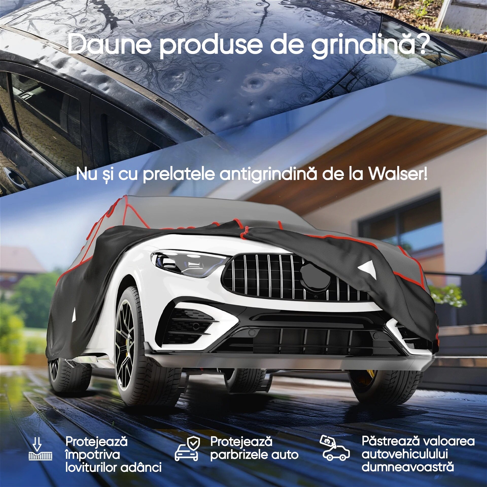 Prelata auto antigrindina, SUV, Premium Hybrid, 4600 x 1750 x 1450 mm ...