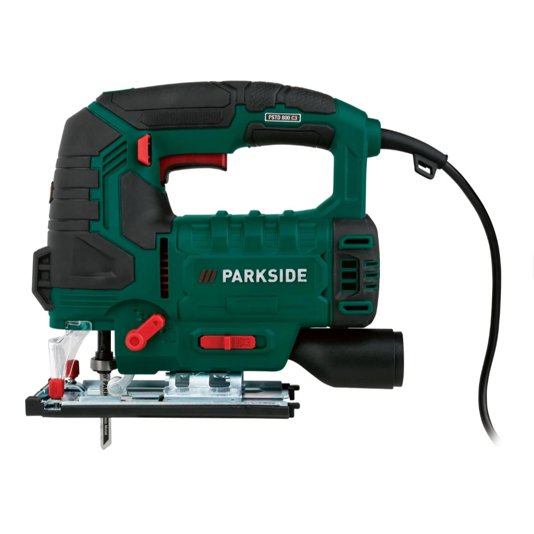 Ferastrau pendular Parkside PSTD 800 C3, baza reglabila, ghidare laser ...